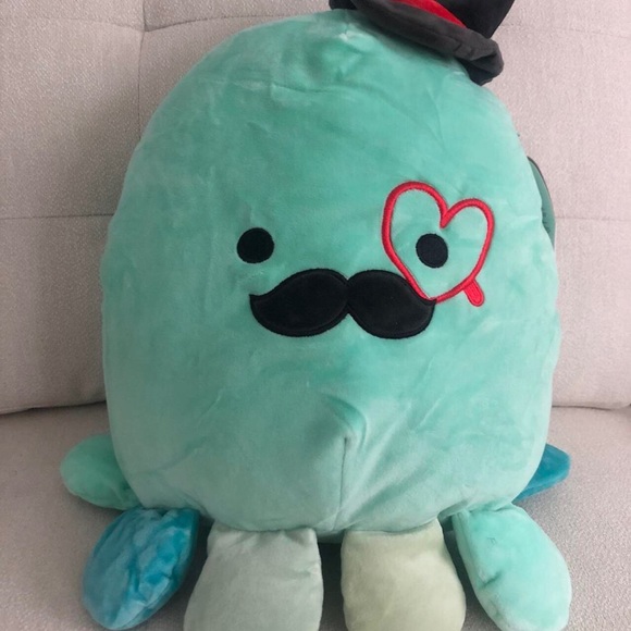 Squishmallows | Toys | Squishmallows 5 Eiko The Octopus With Heart Monacle | Poshmark
